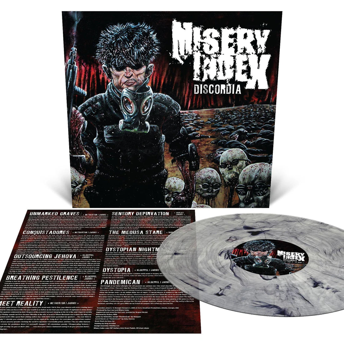 Misery Index - Discordia LP (Clear With Black Marble Vinyl) – Eroding Winds